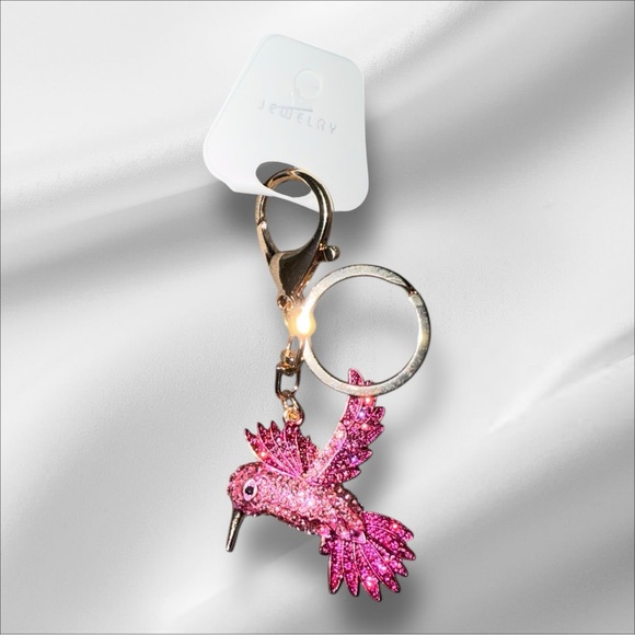 Accessories | Pink Nwt Hummingbird Keychainbag Charm Accessory | Poshmark